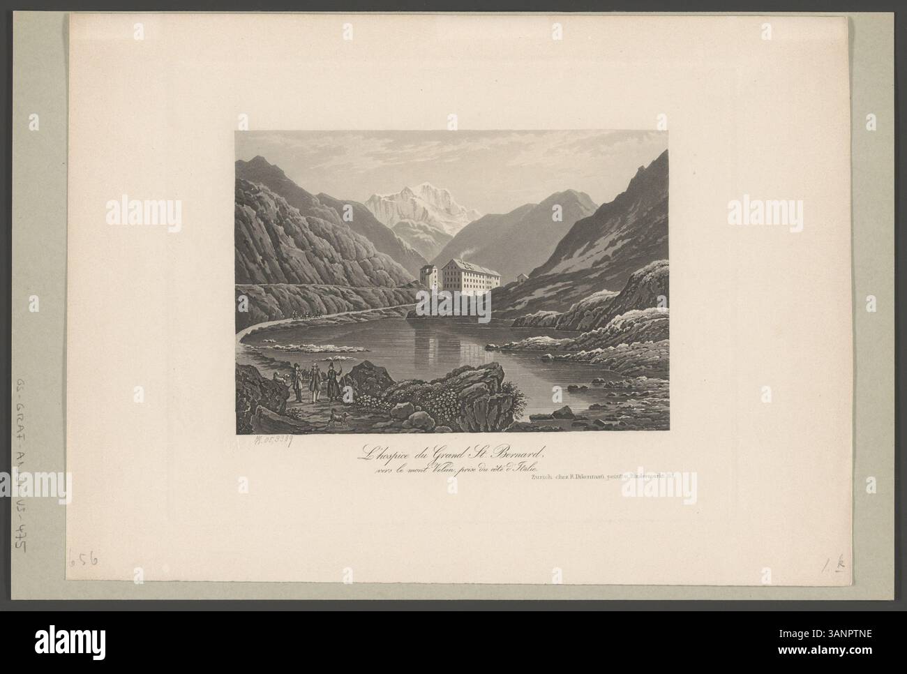 This 19th-century aquatint print by Johann Rudolf Dikenmann depicts the ...