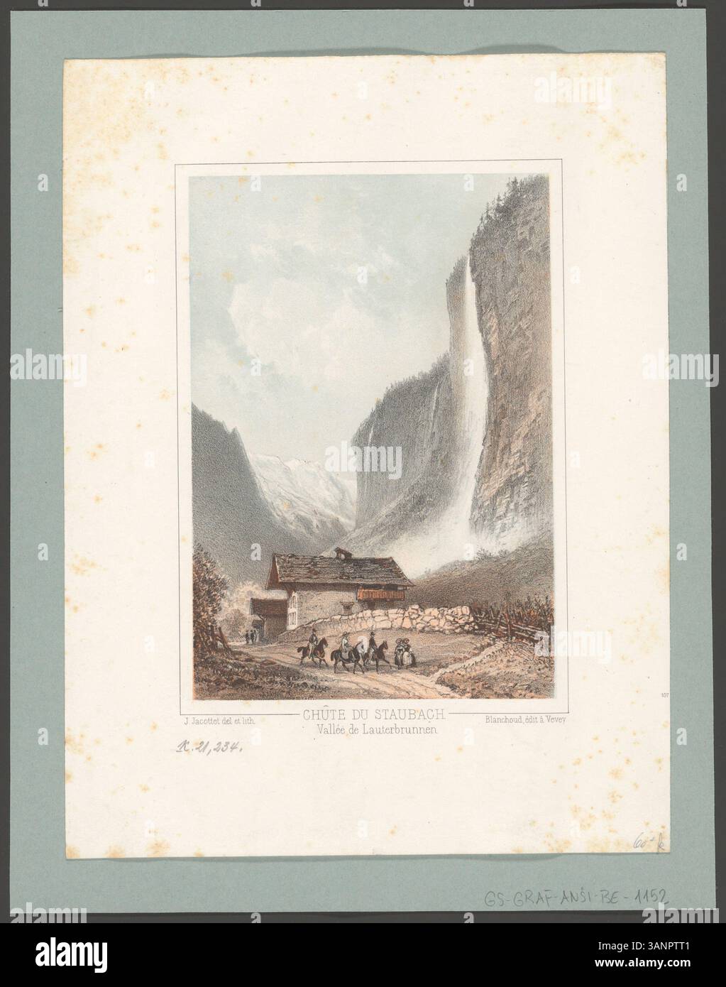 This 19th-century lithograph by Jean Jacottet captures the stunning ...