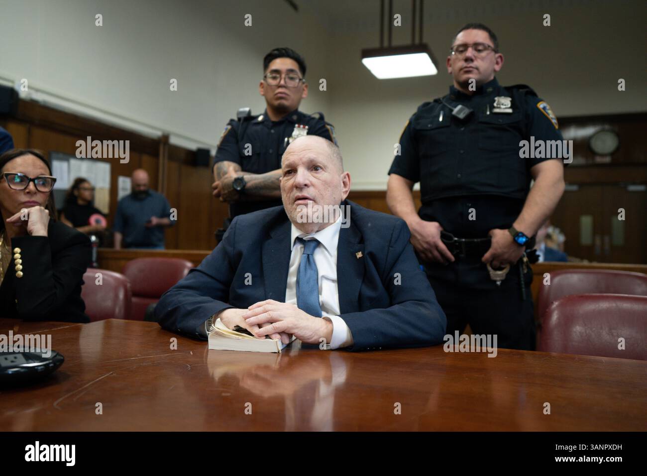 Former film producer Harvey Weinstein appears in court for his retrial at Manhattan Criminal ...