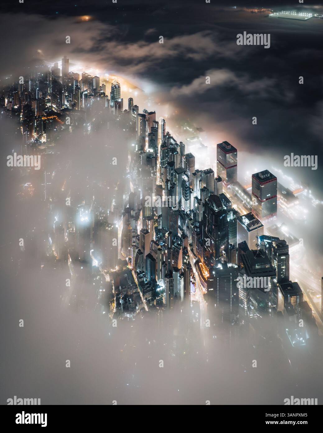 Hong kong downtown aerial view hi-res stock photography and images - Alamy