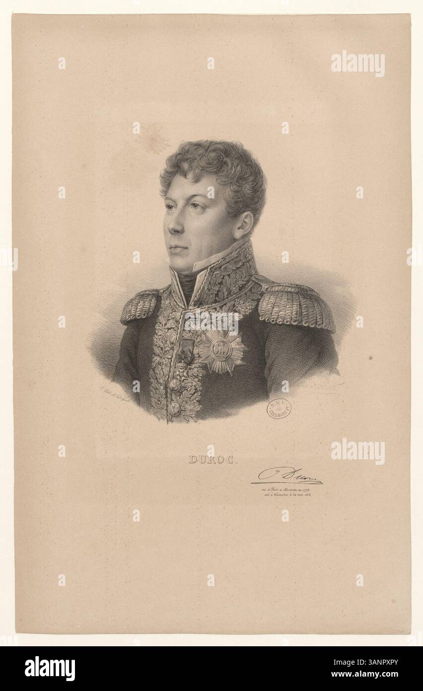 This lithograph from the Boyer collection features Duroc, captured by ...