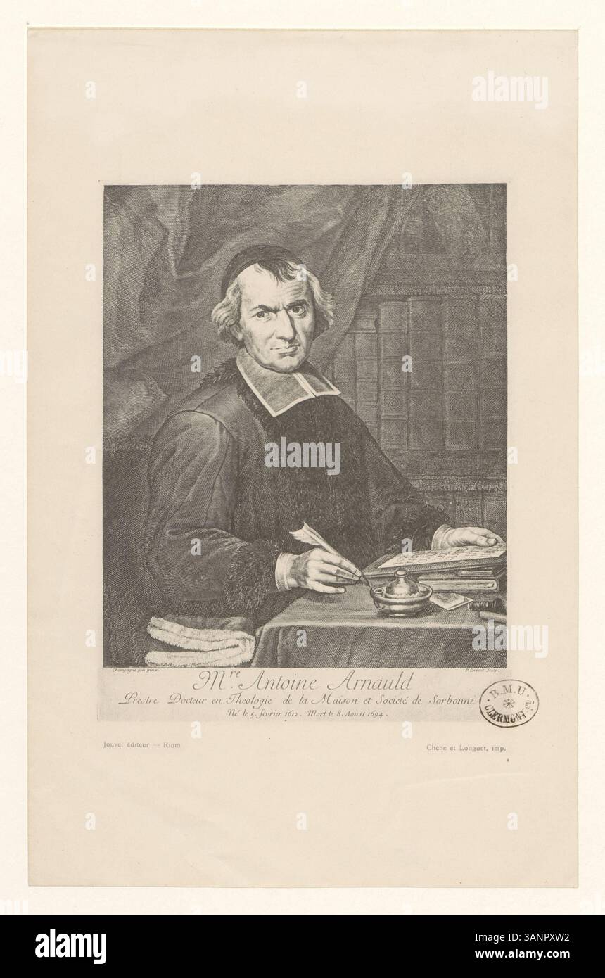 This photomechanical print by Jean Baptiste de Champaigne portrays ...