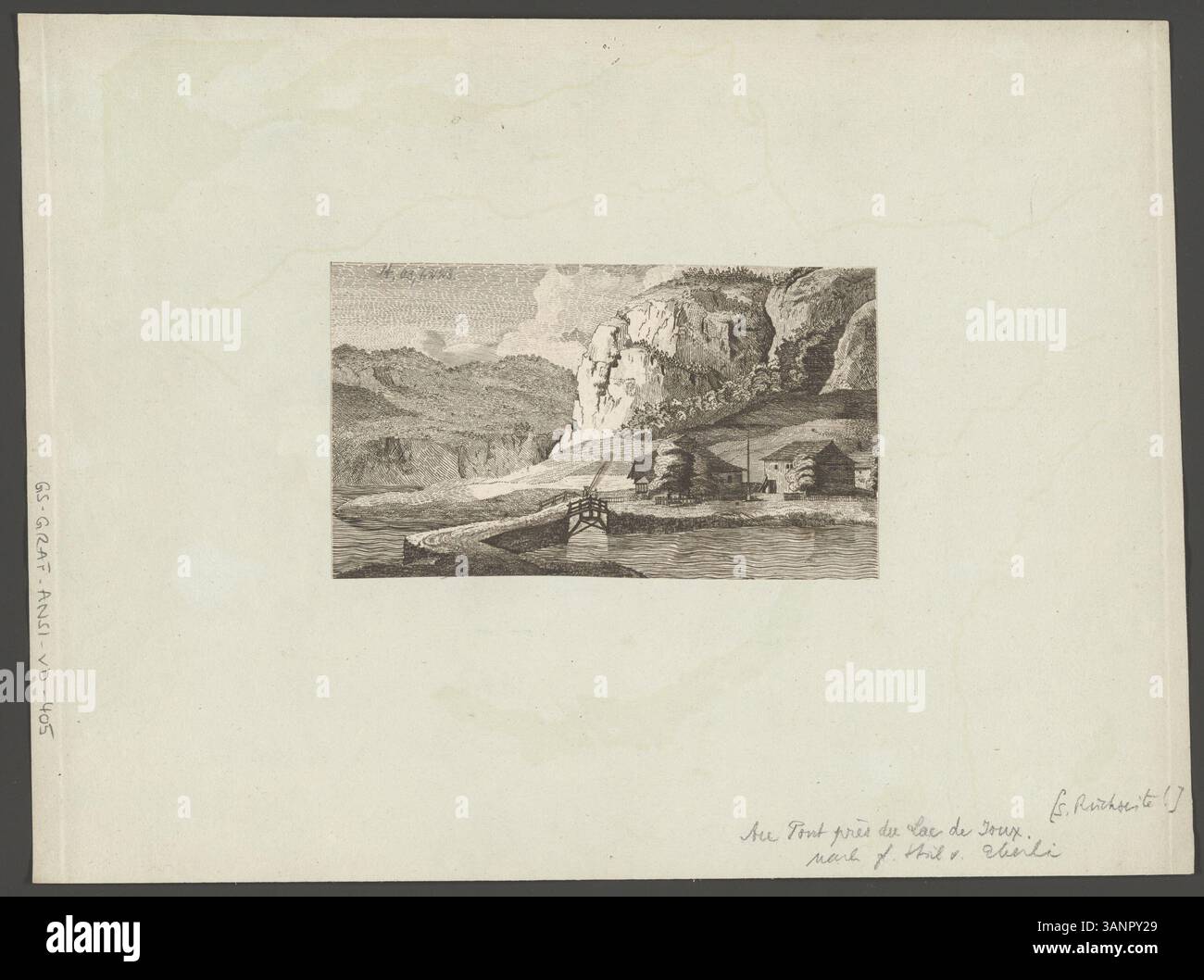 Etching by Johann Ludwig Aberli from 1794, depicting a view of the ...