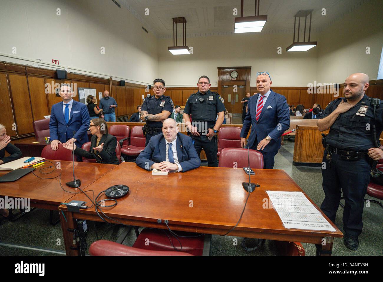 Former film producer Harvey Weinstein appears in court for his retrial ...