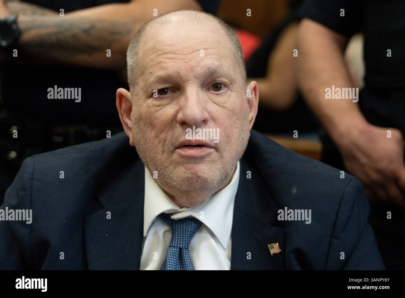 Former film producer Harvey Weinstein appears in court for his retrial ...