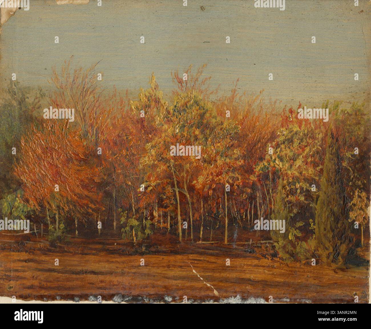 Oil Sketch, a painting by George Leo Frankenstein (1825–1911), created ...