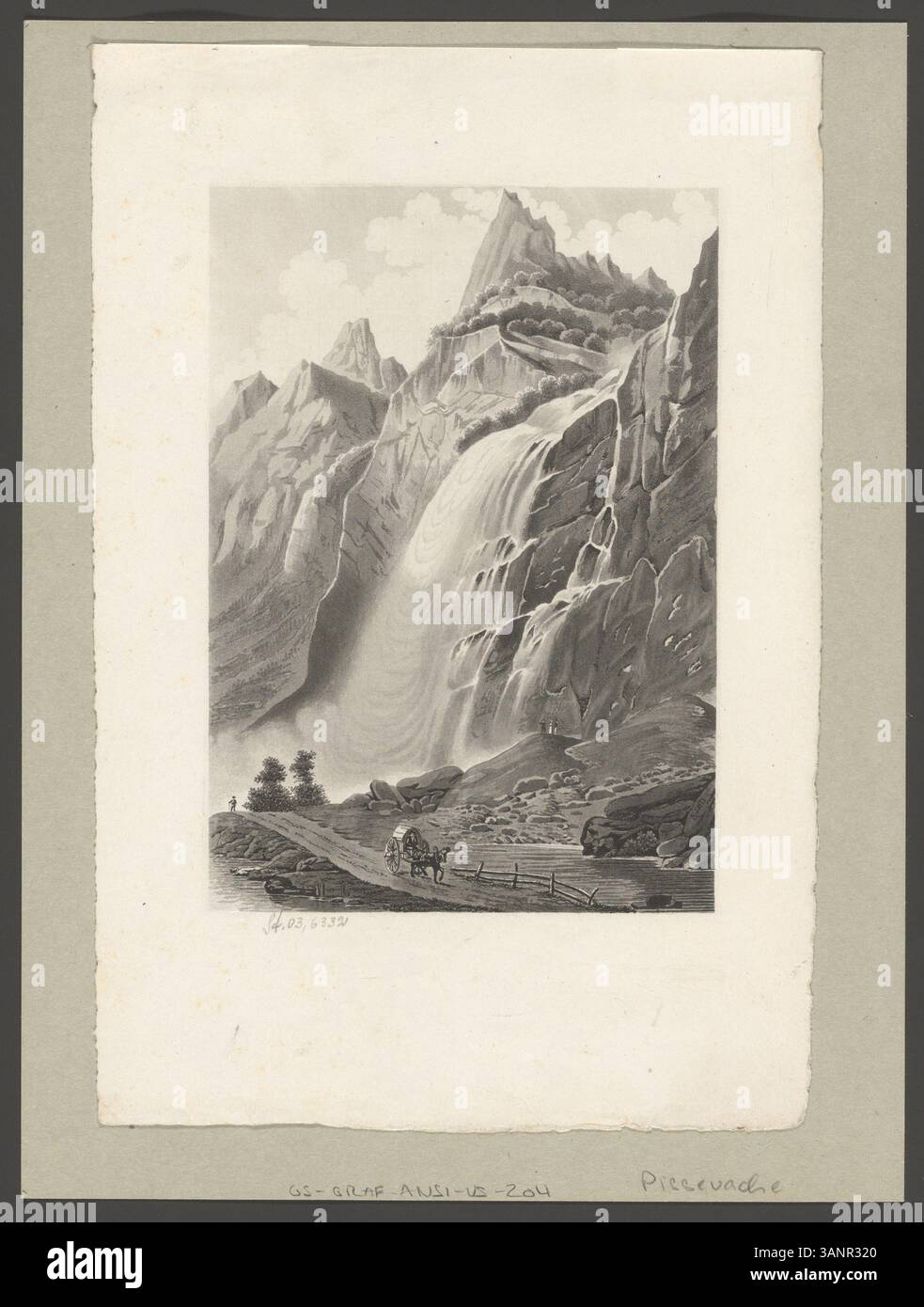 This aquatint print from circa 1825 by Gottfried Weiss depicts the ...