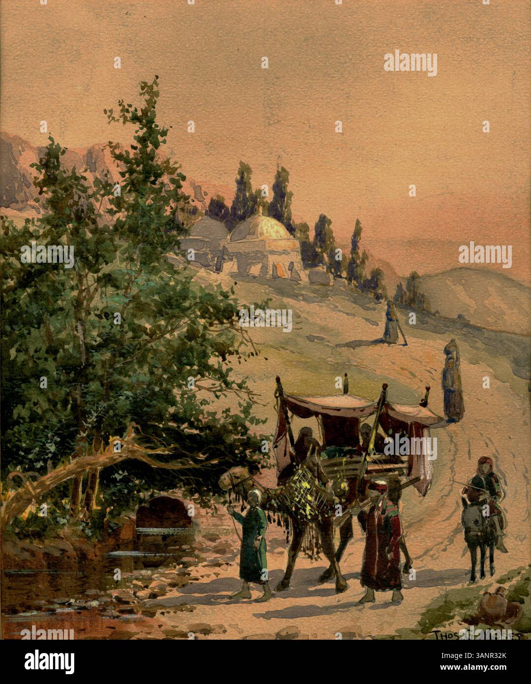 Thomas G. Moses’ 'North African Scene' captures a detailed depiction of ...