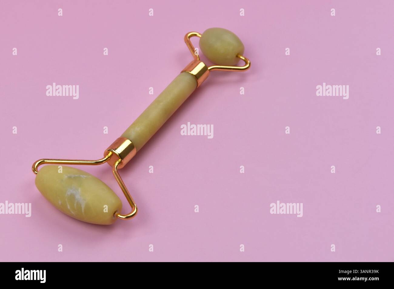 Natural jade roller and gua sha scraper tool for skincare, self care ...