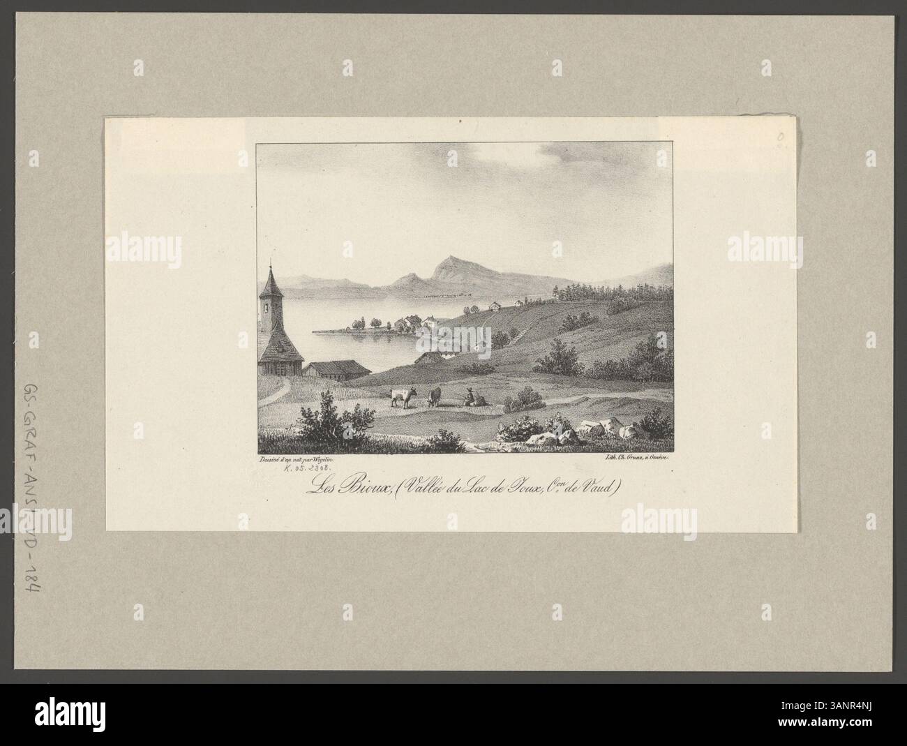 This lithograph by Daniel Wegelin, created in the 19th century, shows ...