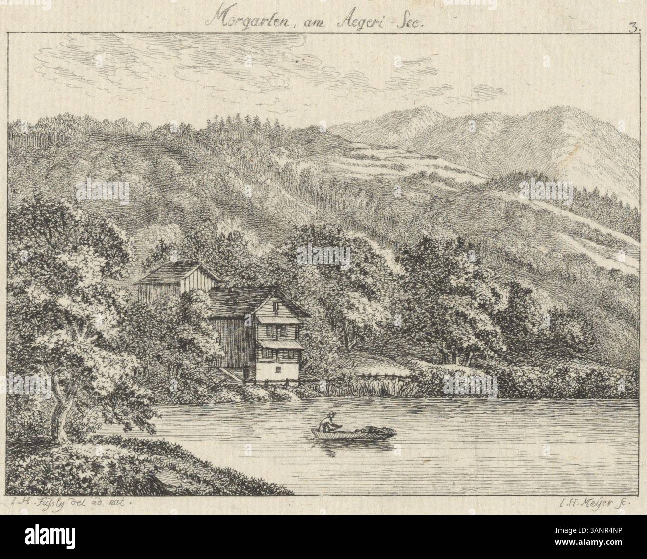This circa 1795 etching by Heinrich Füßli and Johann Heinrich Meyer depicts the Battle of ...