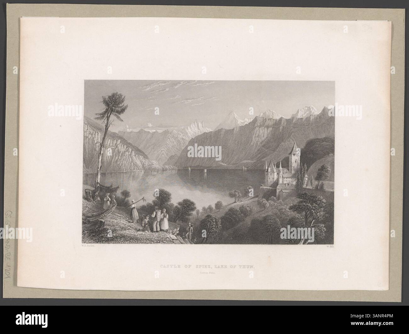 This circa 1836 steel engraving by W.H. Bartlett and W. Hill depicts ...