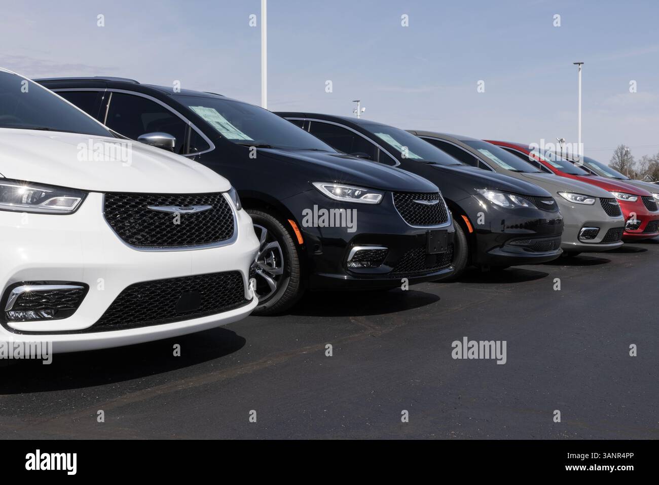 Kokomo - April 13, 2025: Chrysler Pacifica minivan at a dealership ...