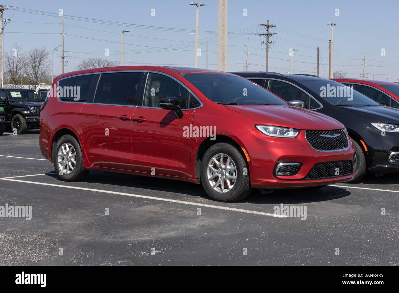 Noblesville - April 12, 2025: Chrysler Pacifica Select minivan display ...