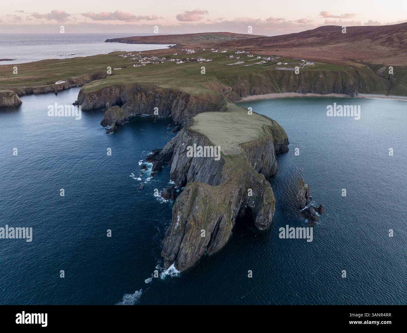 Aerial view beautiful coast malin hi-res stock photography and images ...