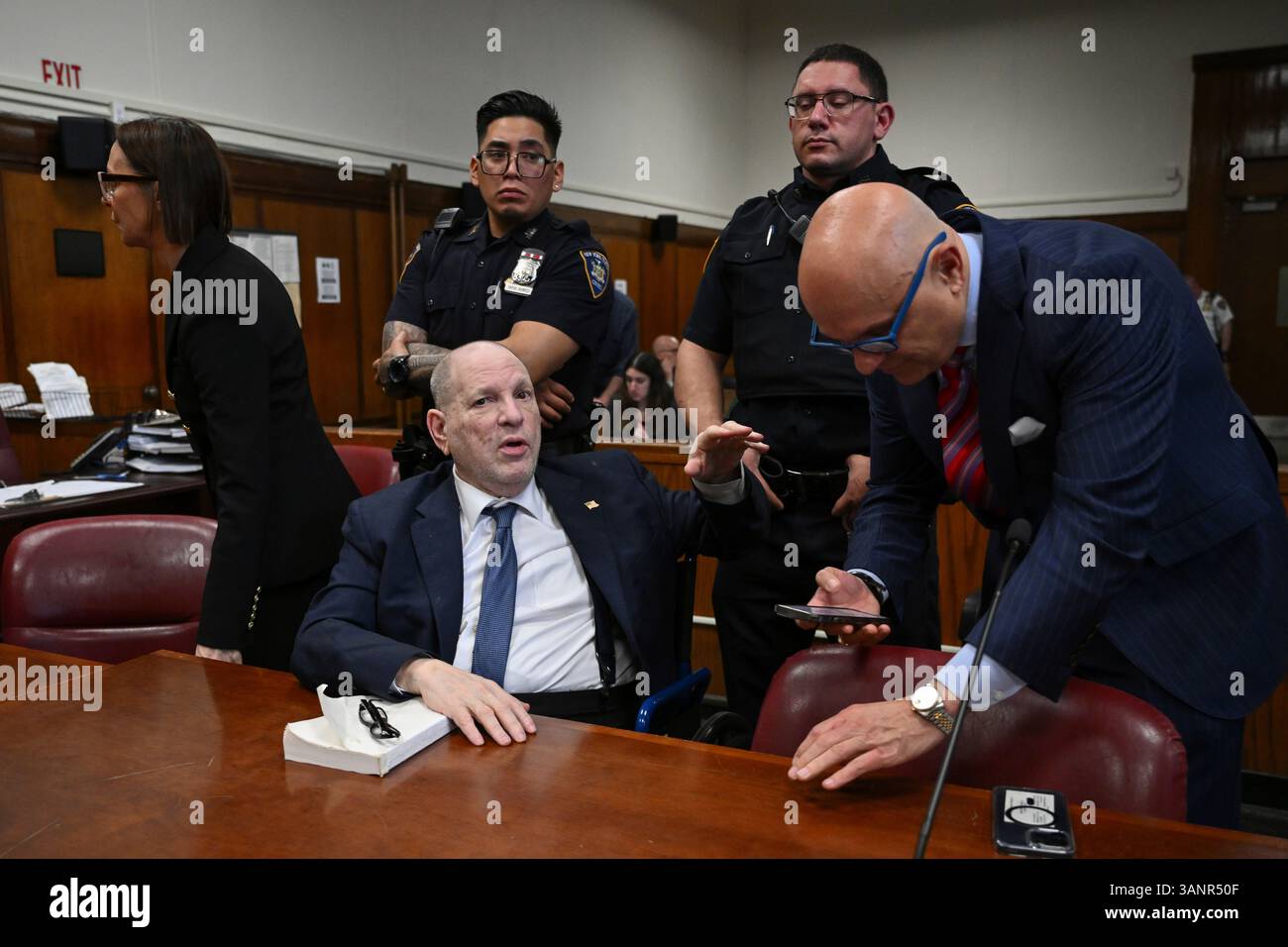 Former film producer Harvey Weinstein appears in court for his retrial ...