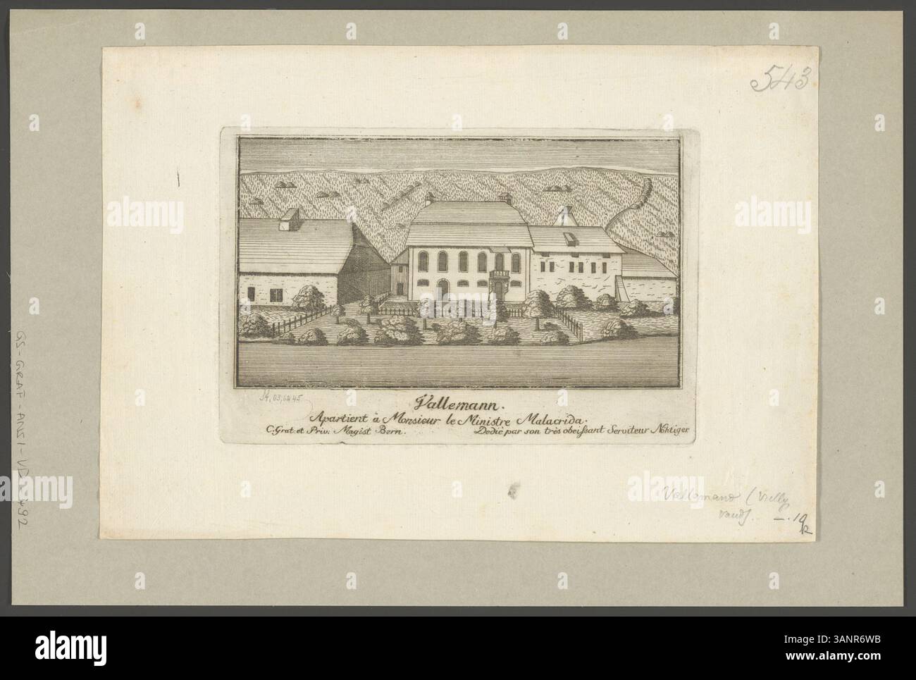 This etching from the Swiss National Library depicts a historical view ...