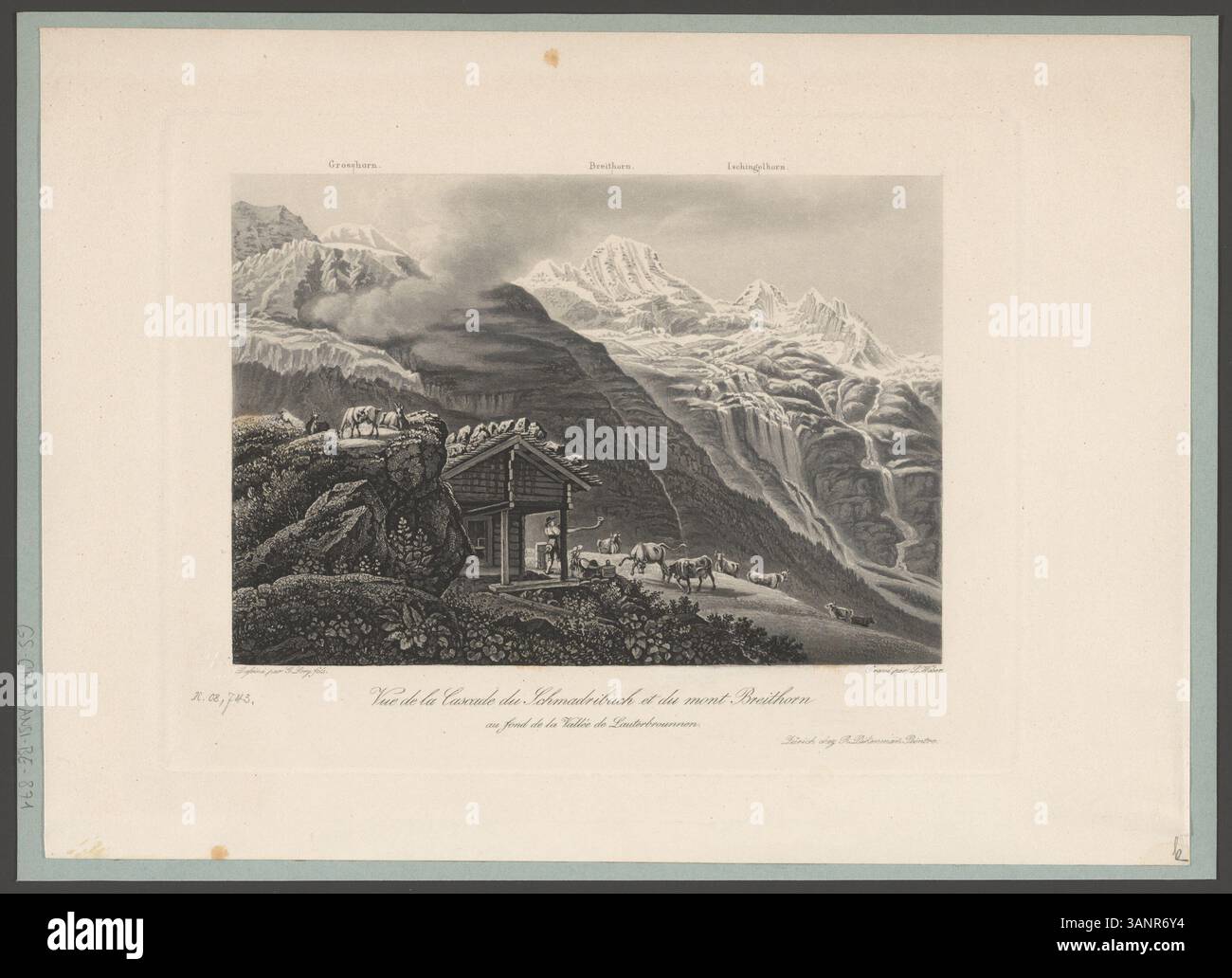 This 19th-century print by Gabriel Lory (fils) and Lukas Weber features ...