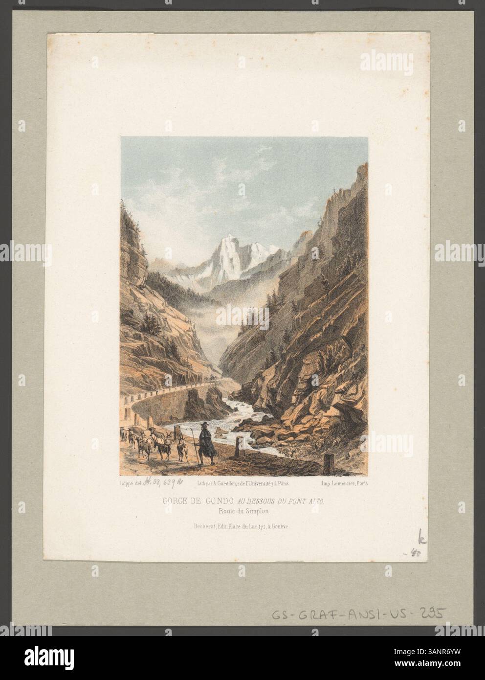 This lithograph, also by Gabriel Loppé and Alfred Guesdon, depicts the ...