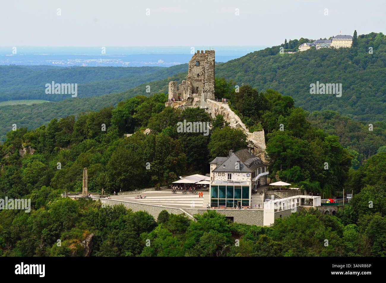 Aerial view drachenfels medieval hi-res stock photography and images ...