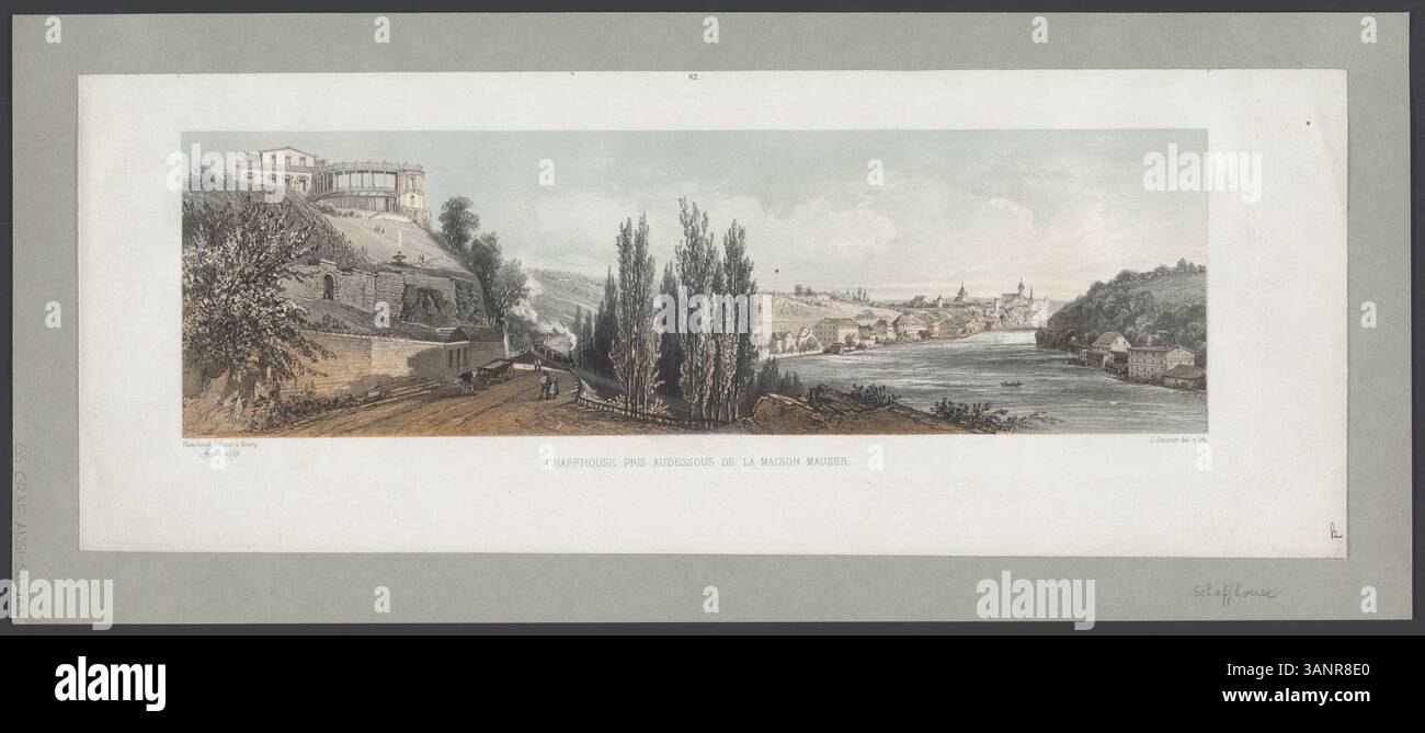 This lithograph, created by Jean Jacottet, shows a similar scene of ...