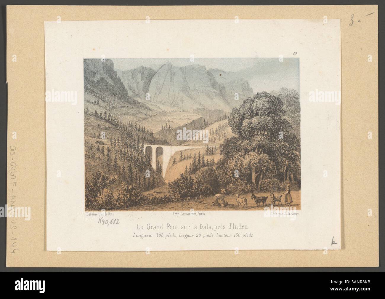 This lithograph by Raphael Ritz and Jean Jacottet depicts the Grand ...