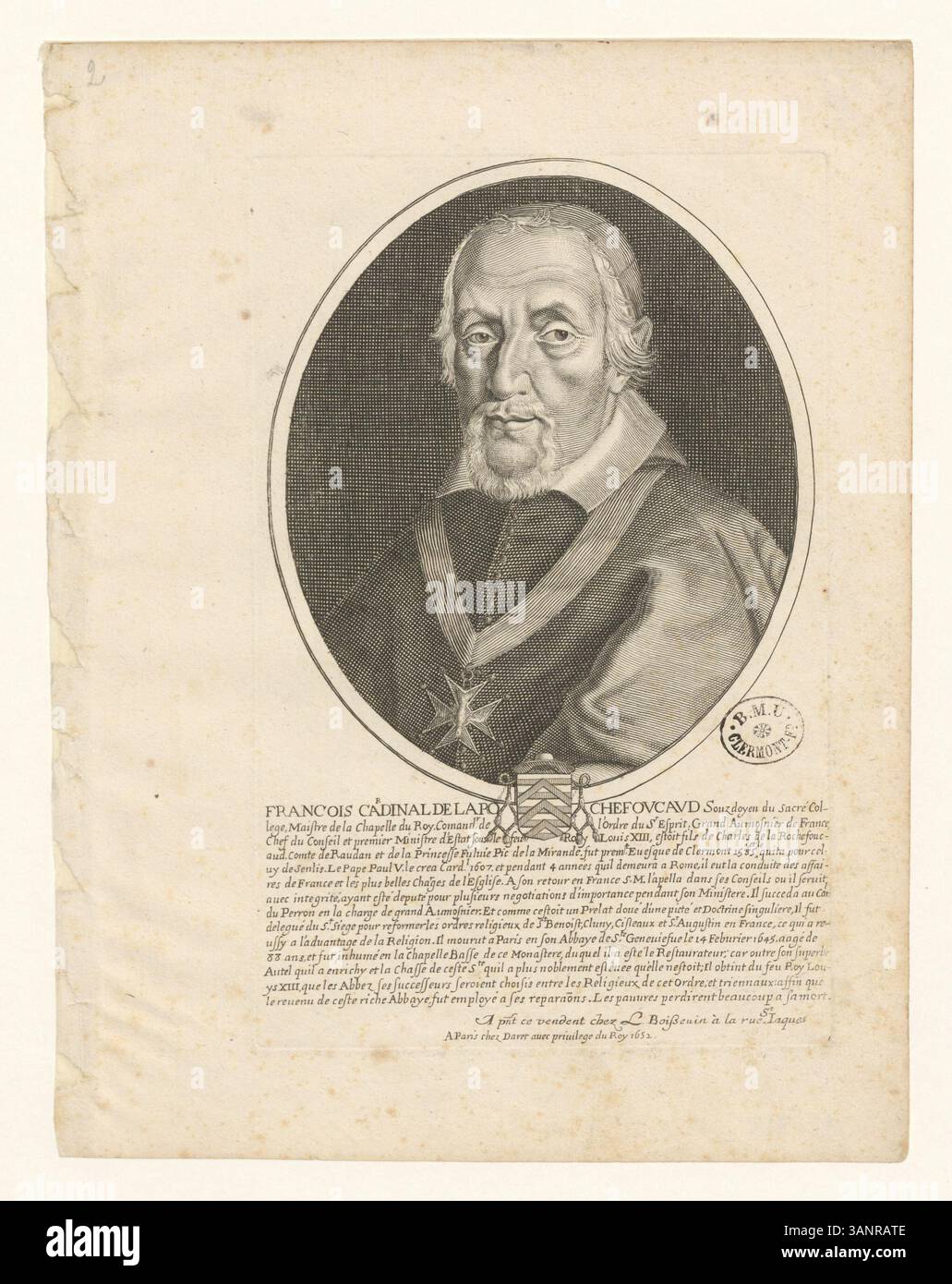 A print from the Boyer collection featuring François de La ...