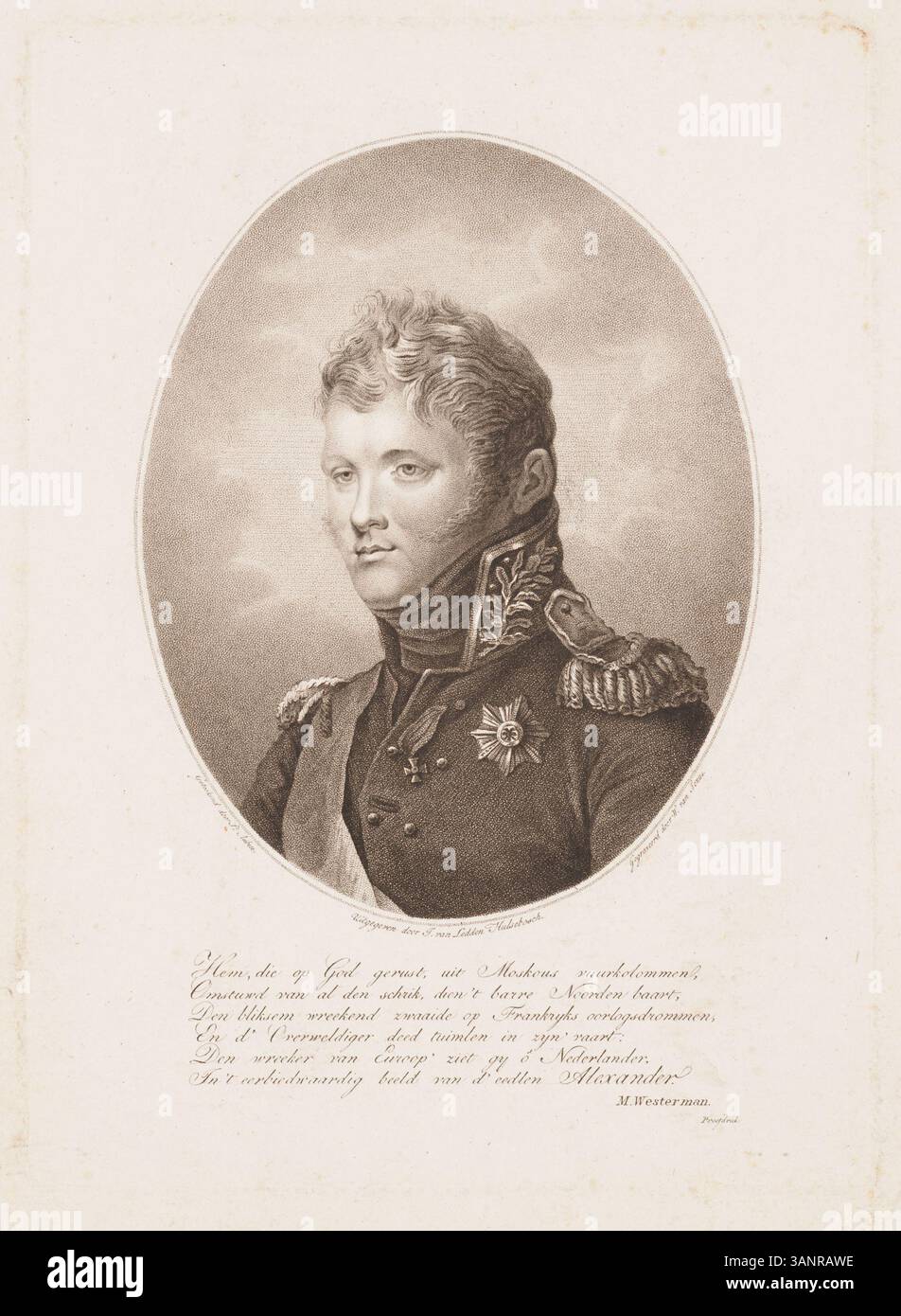 This engraving by Willem van Senus from 1798 portrays Alexander I ...