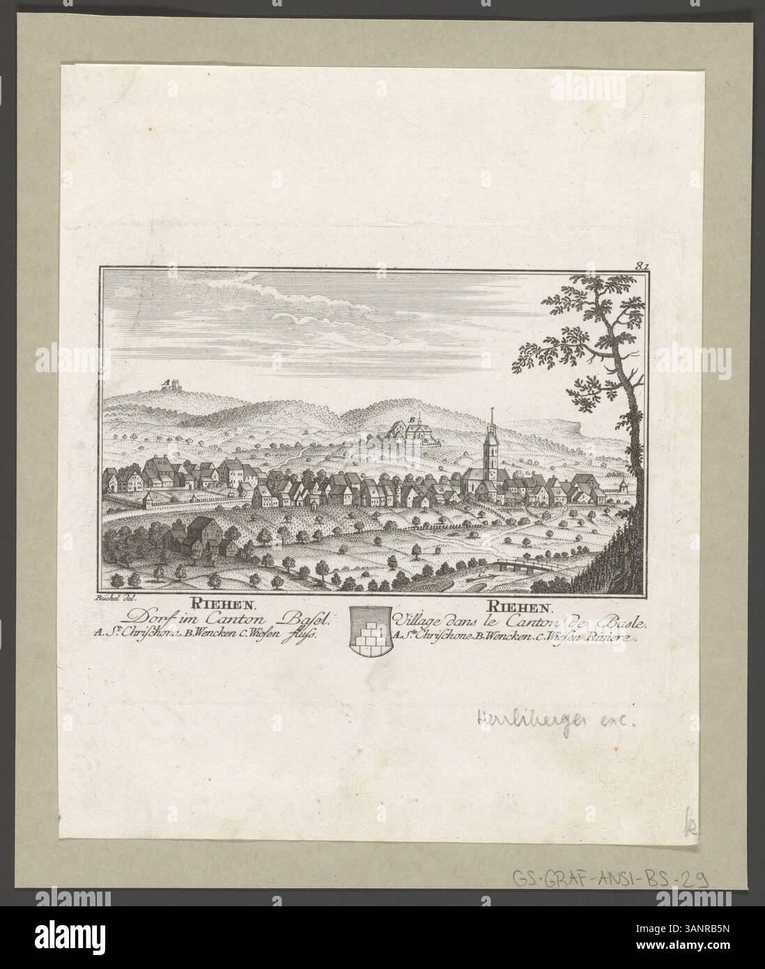 This etching by Emanuel Büchel and David Herrliberger depicts the ...