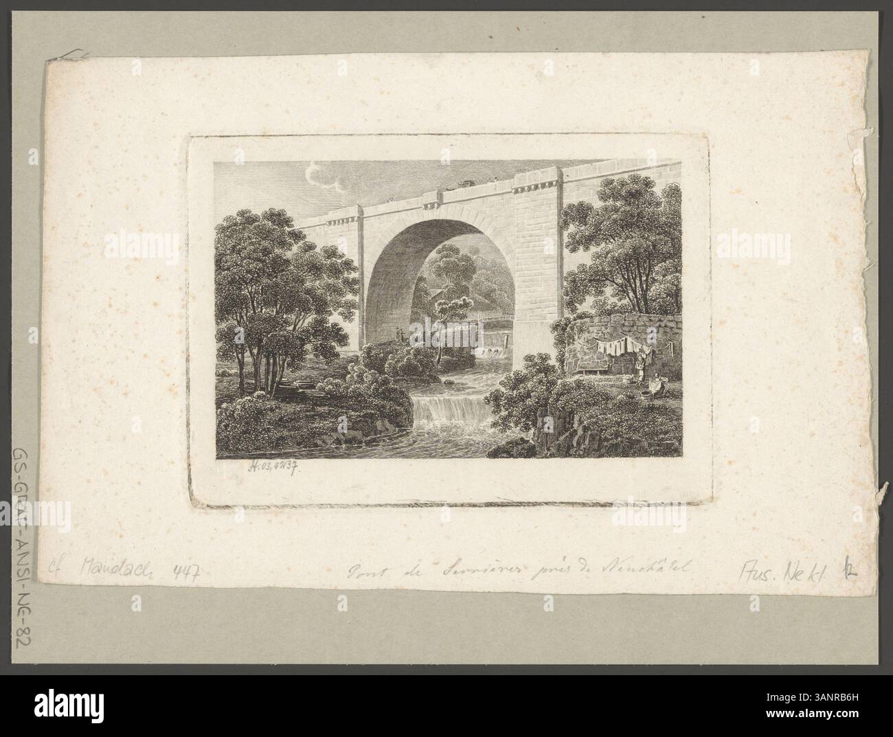 Etching print from circa 1818 by Gabriel Lory (fils) and Franz Hegi ...