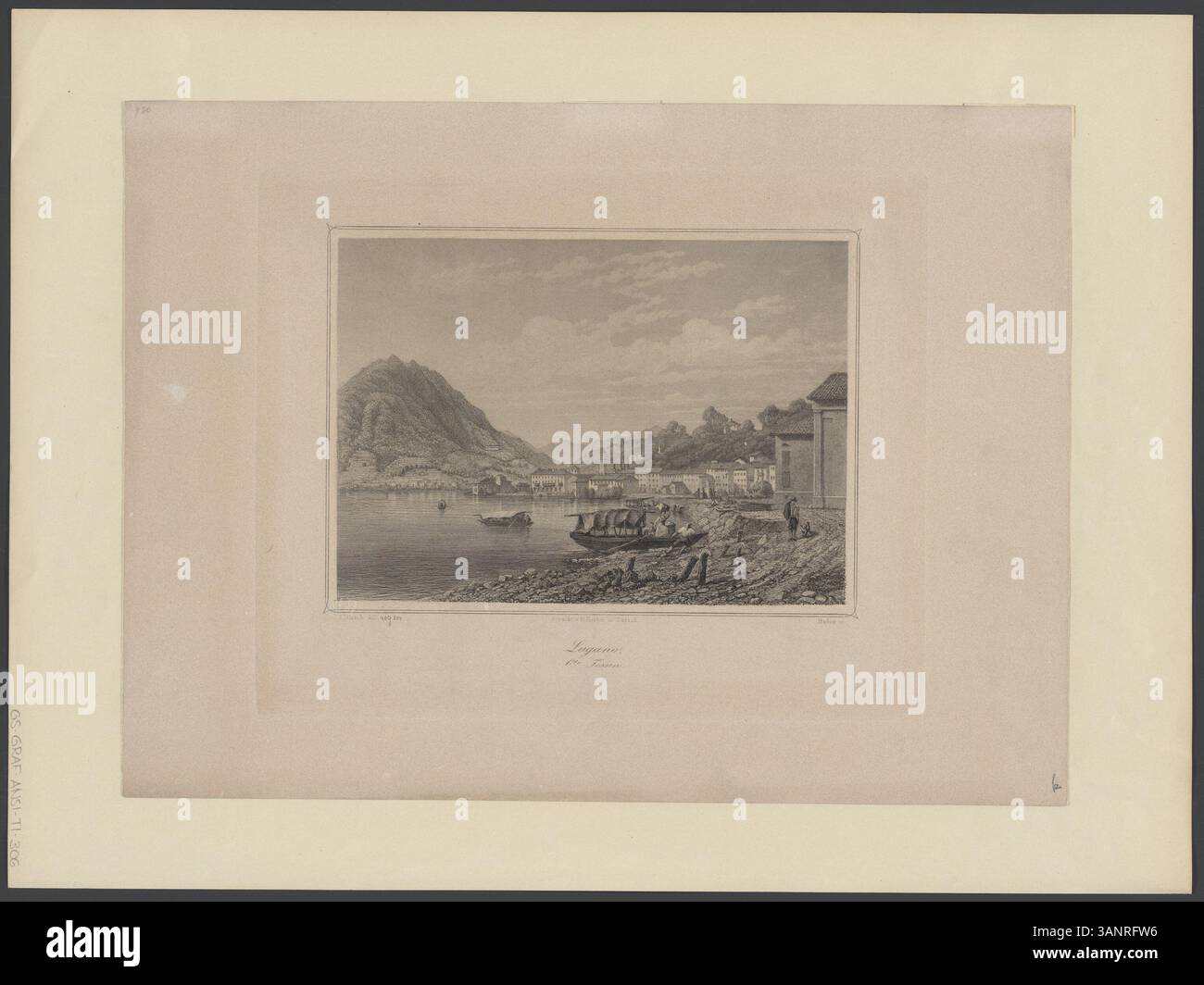 This steel engraving by Johann Jakob Ulrich and Kaspar Ulrich Huber, created between 1851 and ...