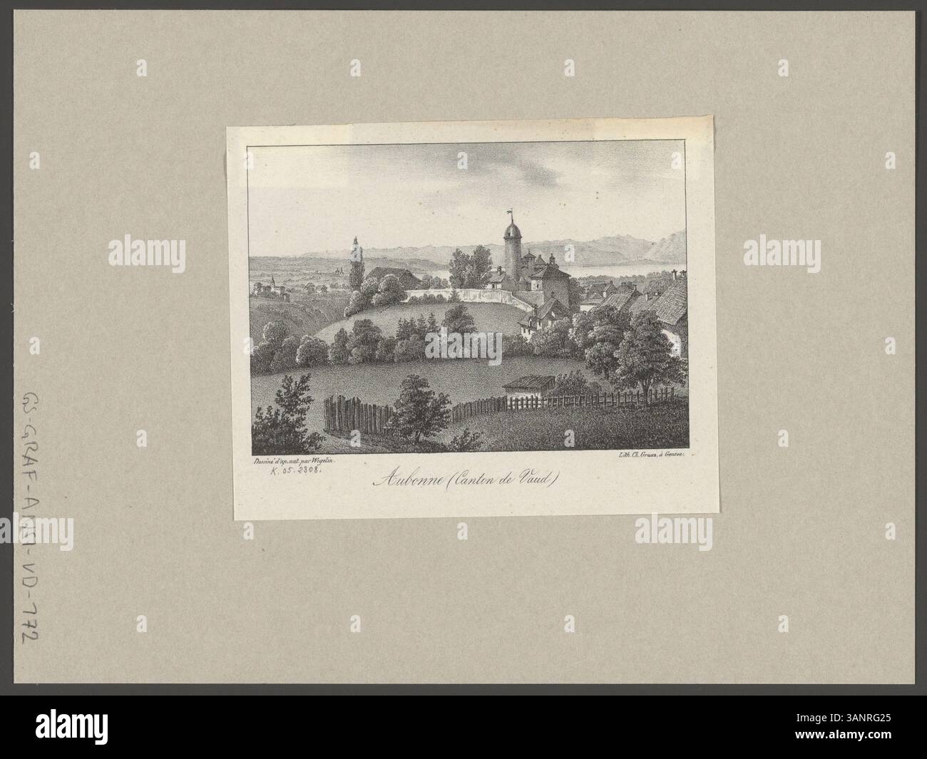 This 19th-century lithograph by Daniel Wegelin, printed by Charles ...
