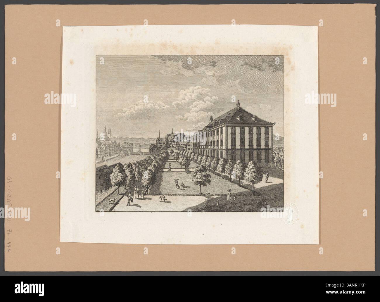 This etching print from 1811, created by Franz Hegi, illustrates the ...