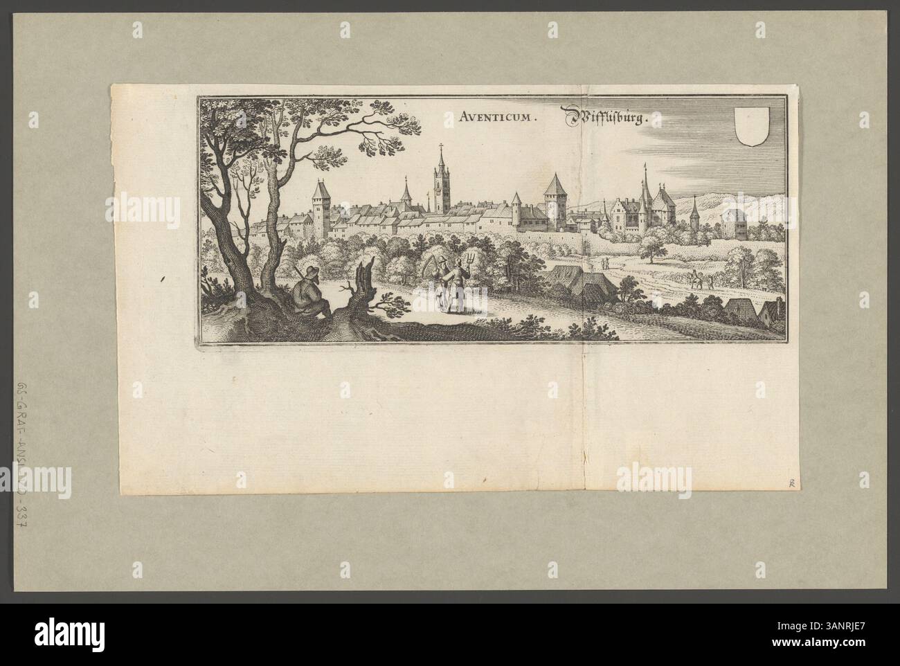 This 1642 etching by Matthaeus Merian (the Elder) represents the ...