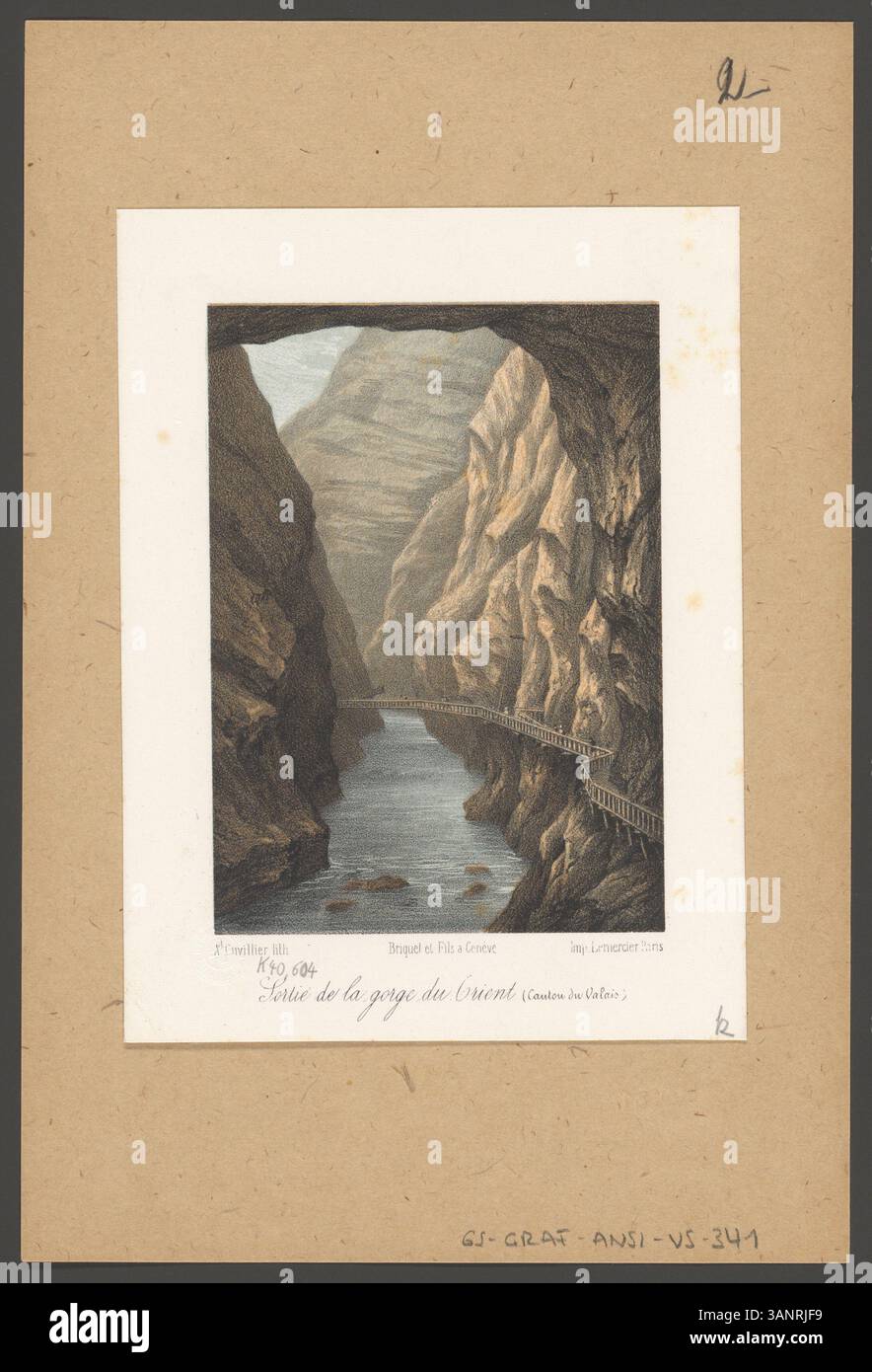This lithograph by Ad. Cuvillier from around 1850-1860 shows the exit ...