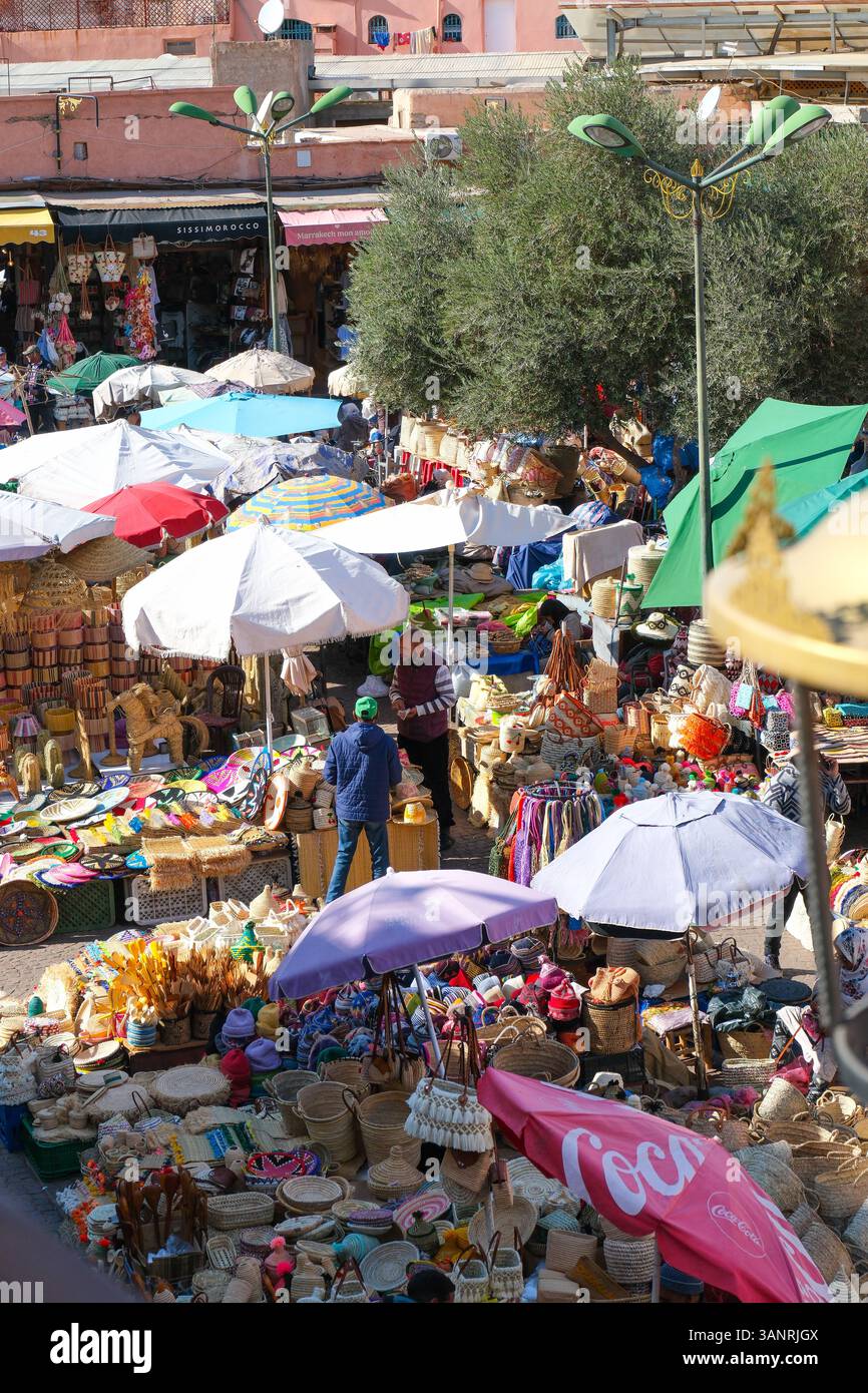 01 JAN 2025 - Marrakesh, Morocco - Products and Craft items on display ...