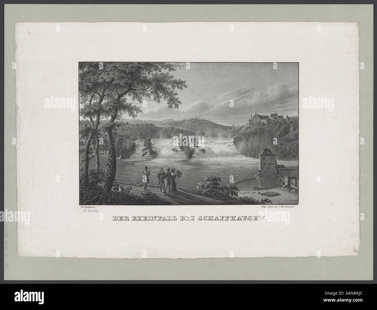 This lithograph by Emanuel Labhardt and Joseph Brodtmann depicts the ...