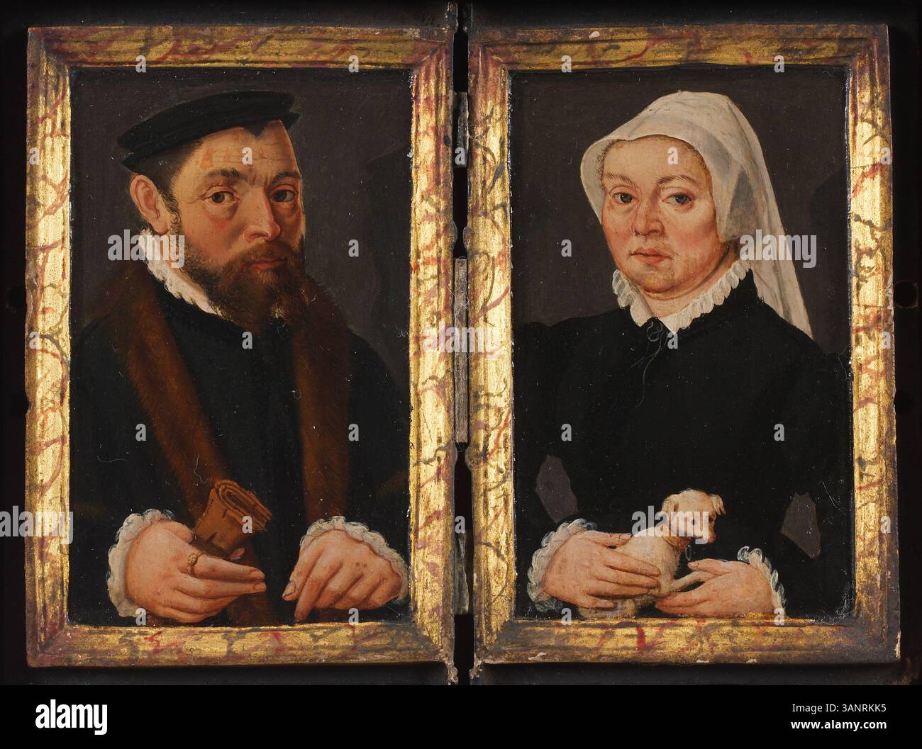 This diptych, created by the School of the Master of the Benson ...