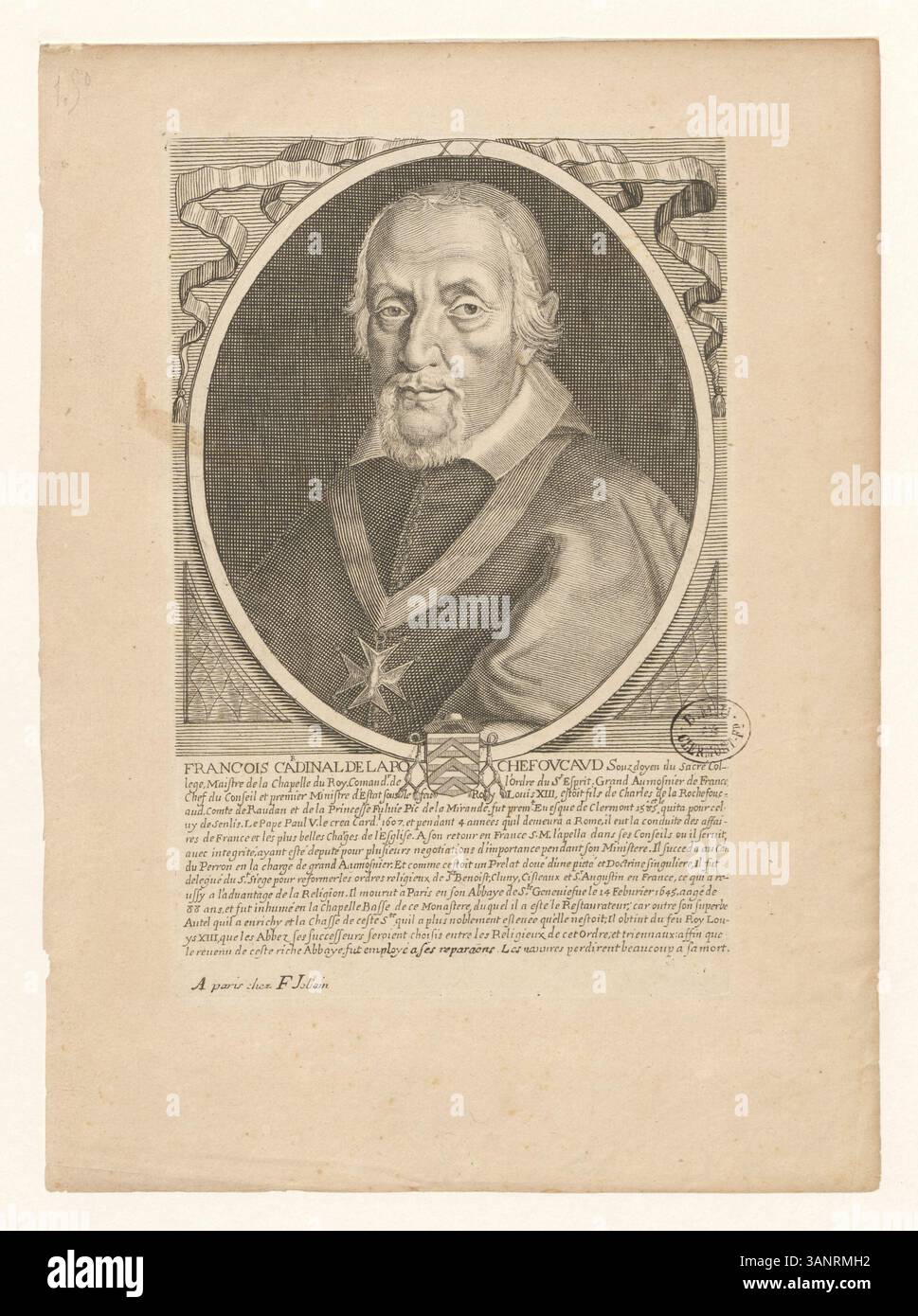 A print from the Boyer collection depicting François de La ...