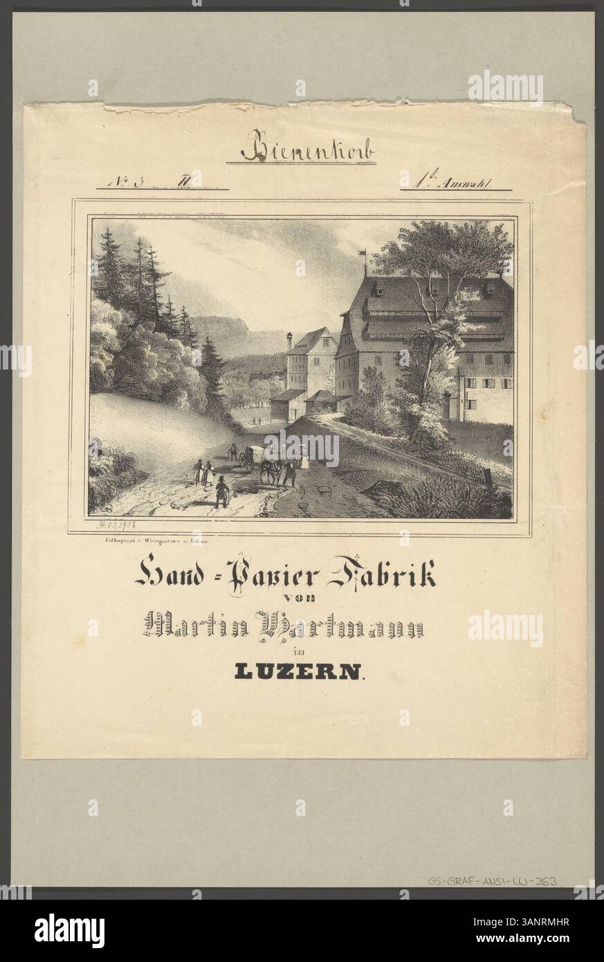 This lithograph by Weingartner und Söhne from the 19th century depicts ...