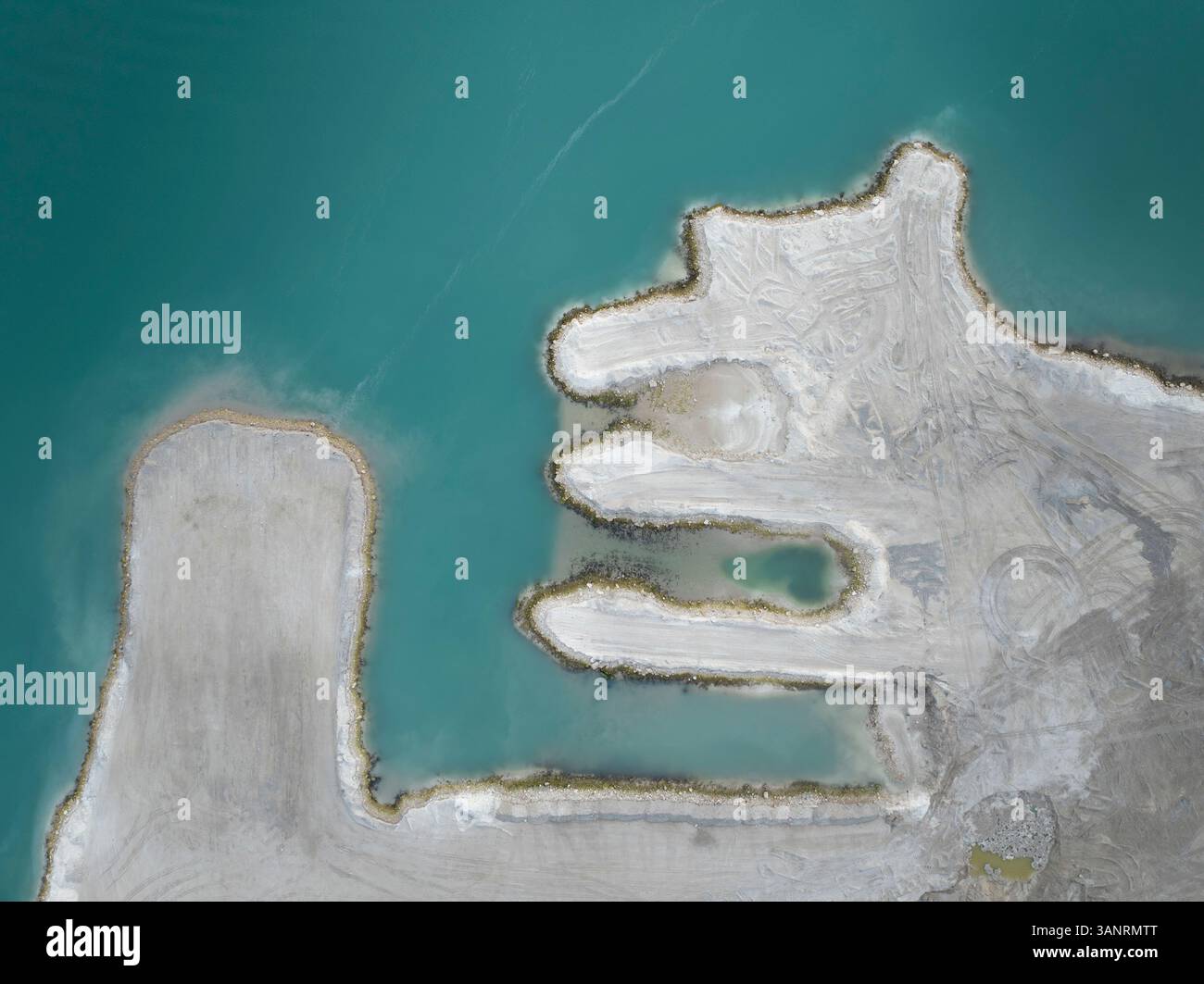 Aerial view of construction at Ocean Reef Marina, Perth, Australia ...
