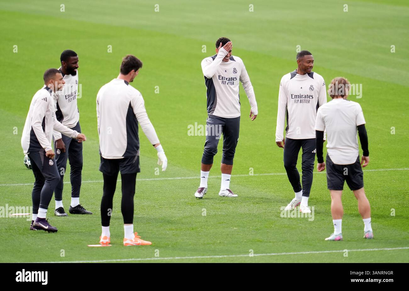 Real Madrid's Jude Bellingham during training at the Ciudad Real Madrid Florentino Perez in ...
