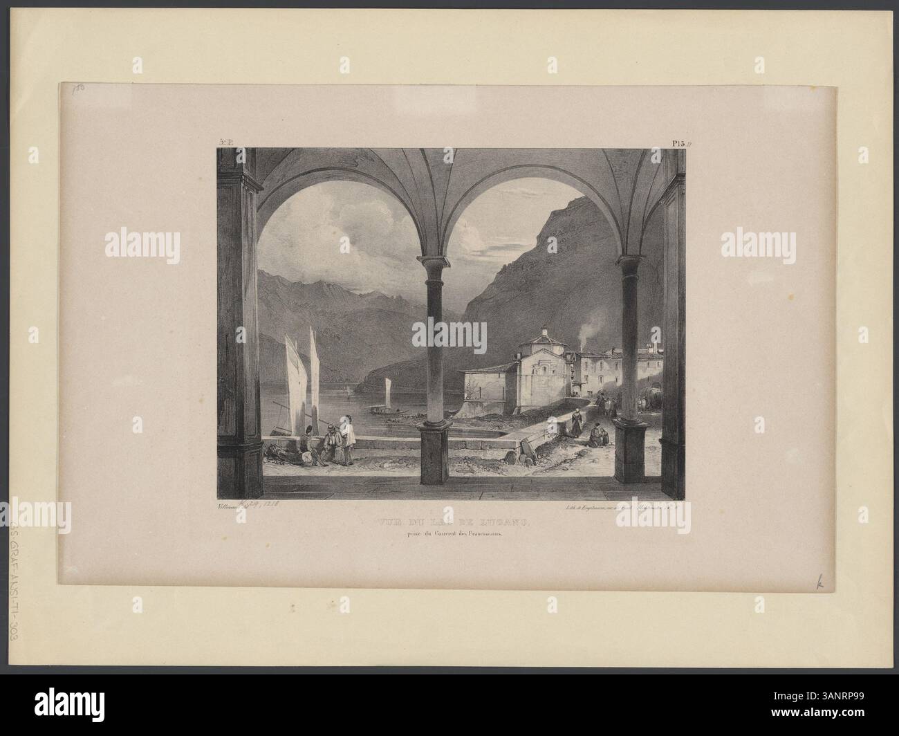 This lithograph by Jules Louis Frédéric Villeneuve and Godefroy ...