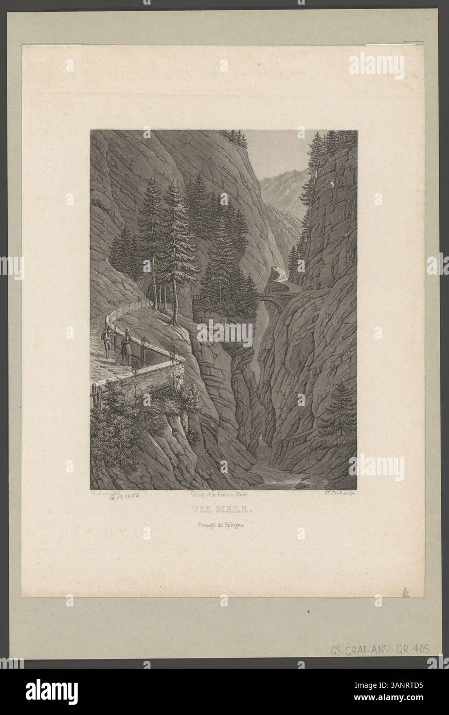 This steel engraving by Anton Winterlin, engraved by Jakob Theophil ...