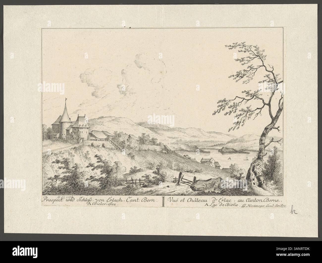 This 18th-century print by David Herrliberger shows a view of the ...
