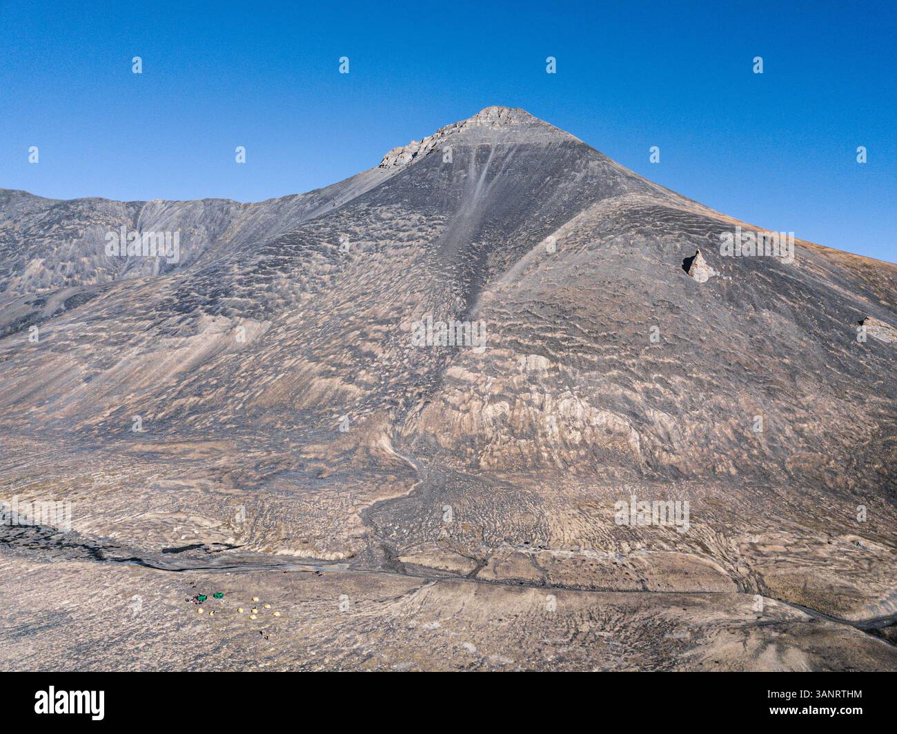 Aerial view of Gaugiri mount camp site, Surkhang, Gandaki, Nepal Stock ...