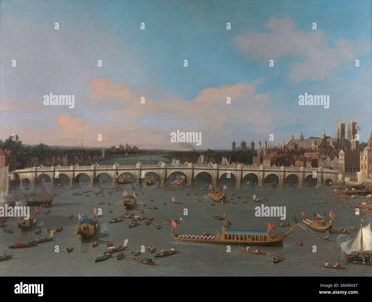 Canaletto's 1747 painting depicts the Lord Mayor's Procession along the ...