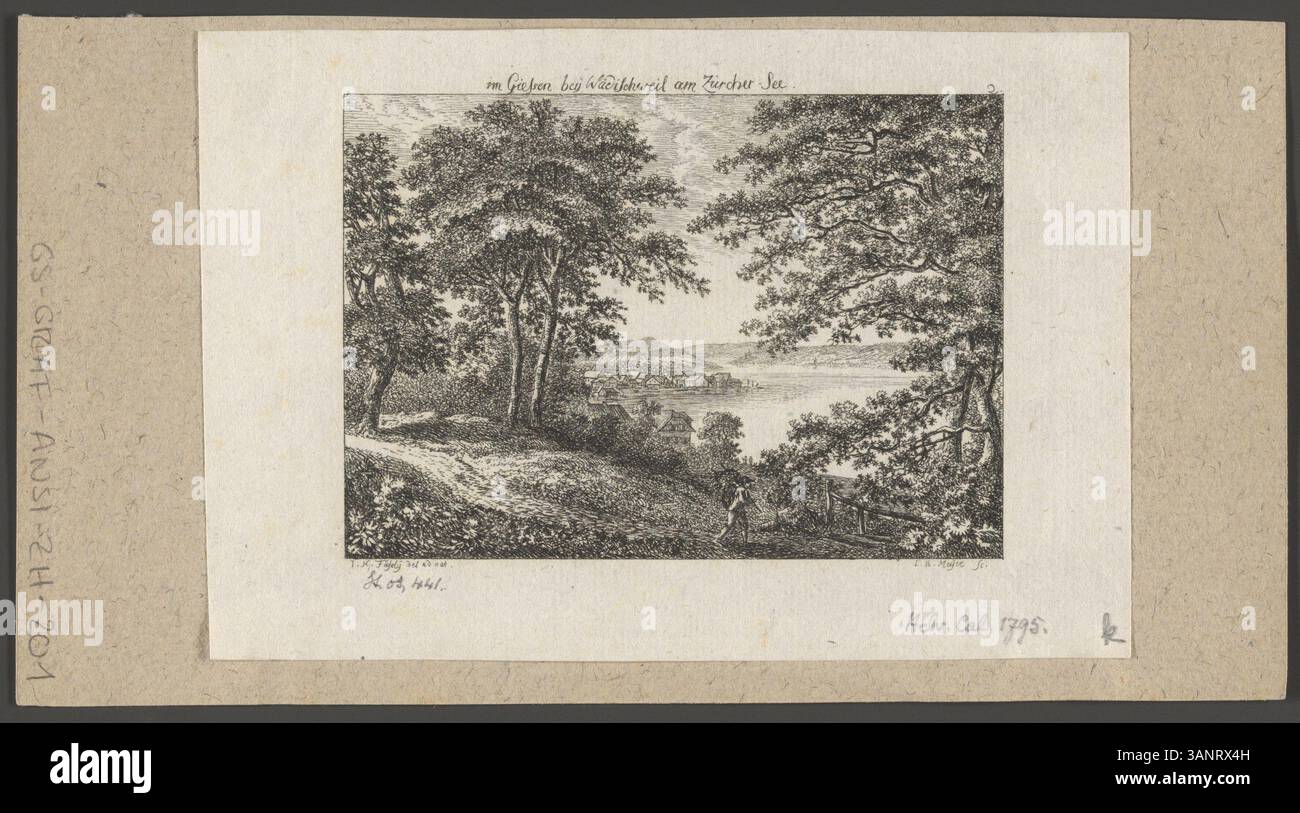 This 1794 print by Heinrich Füessli and Johann Heinrich Meyer depicts the landscape near ...