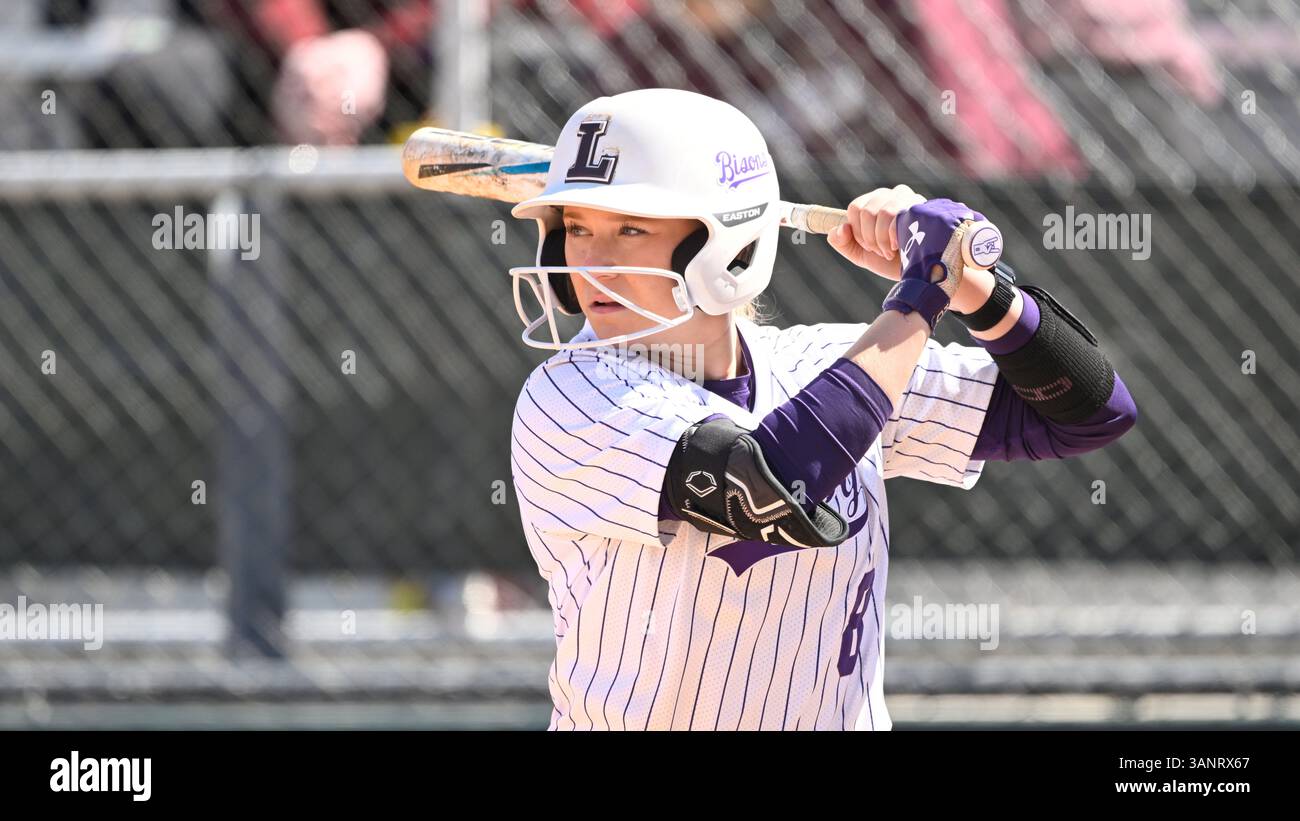 Lipscomb's Josey Polk (8) plays Eastern Kentucky in an NCAA softball ...