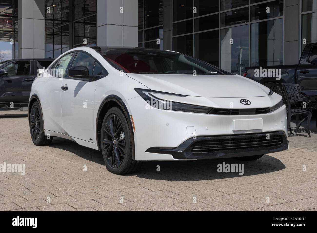 Lafayette - April 11, 2025: Toyota Prius Nightshade AWD display. Toyota ...